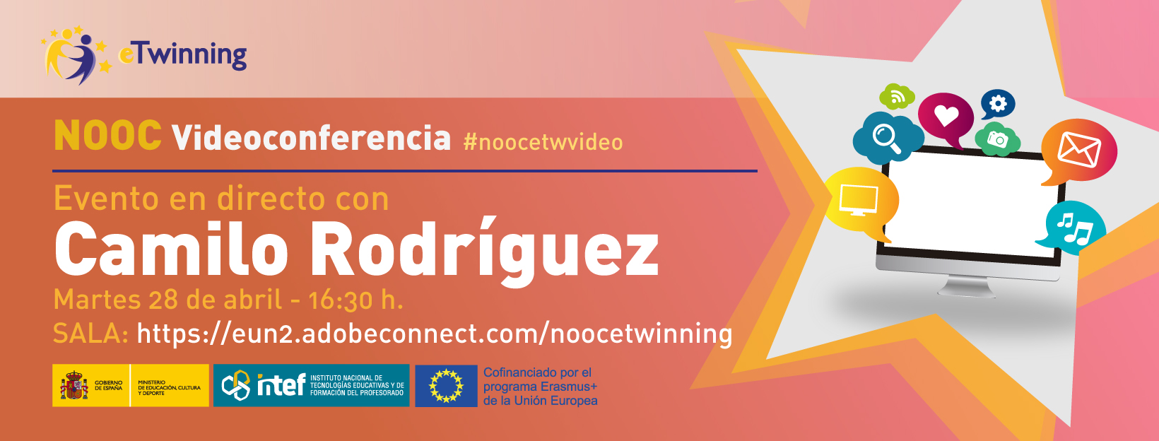 Evento en directo NOOC A "videoconferenciar" en eTwinning - INTEF