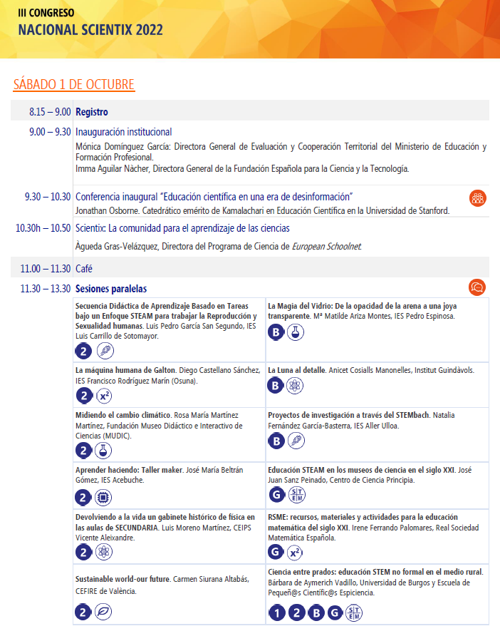 III Congreso Nacional Scientix 2022: programa definitivo - INTEF